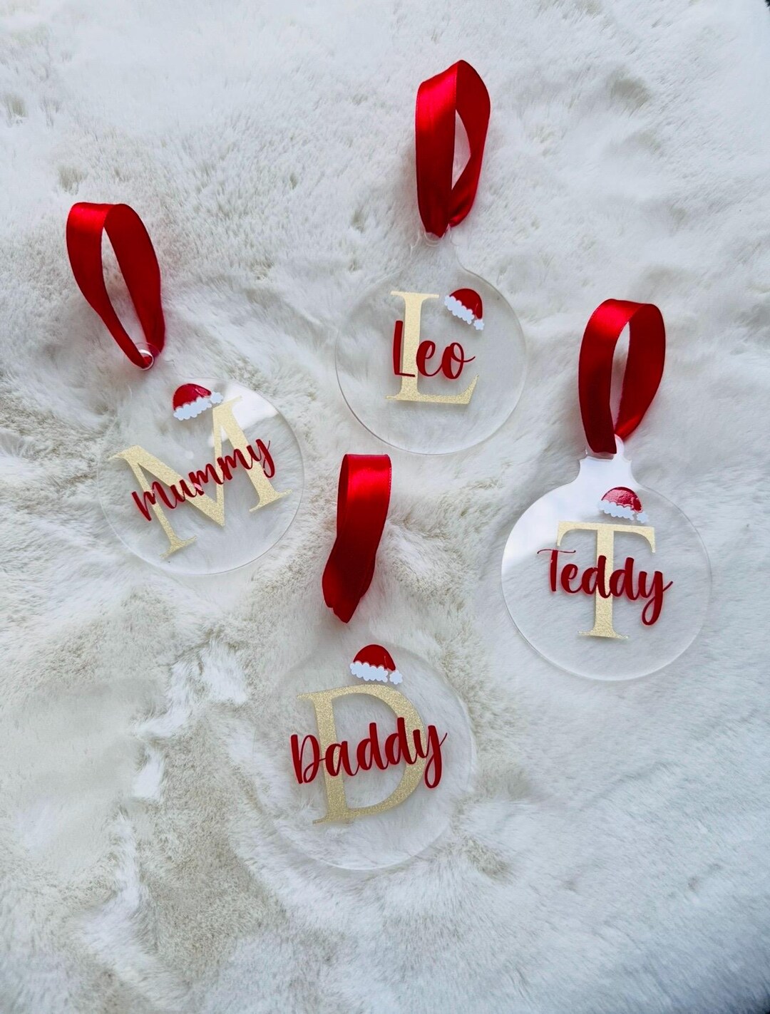 Personalised Santa Hat Bauble|custom Bauble|christmas 2025 - Etsy