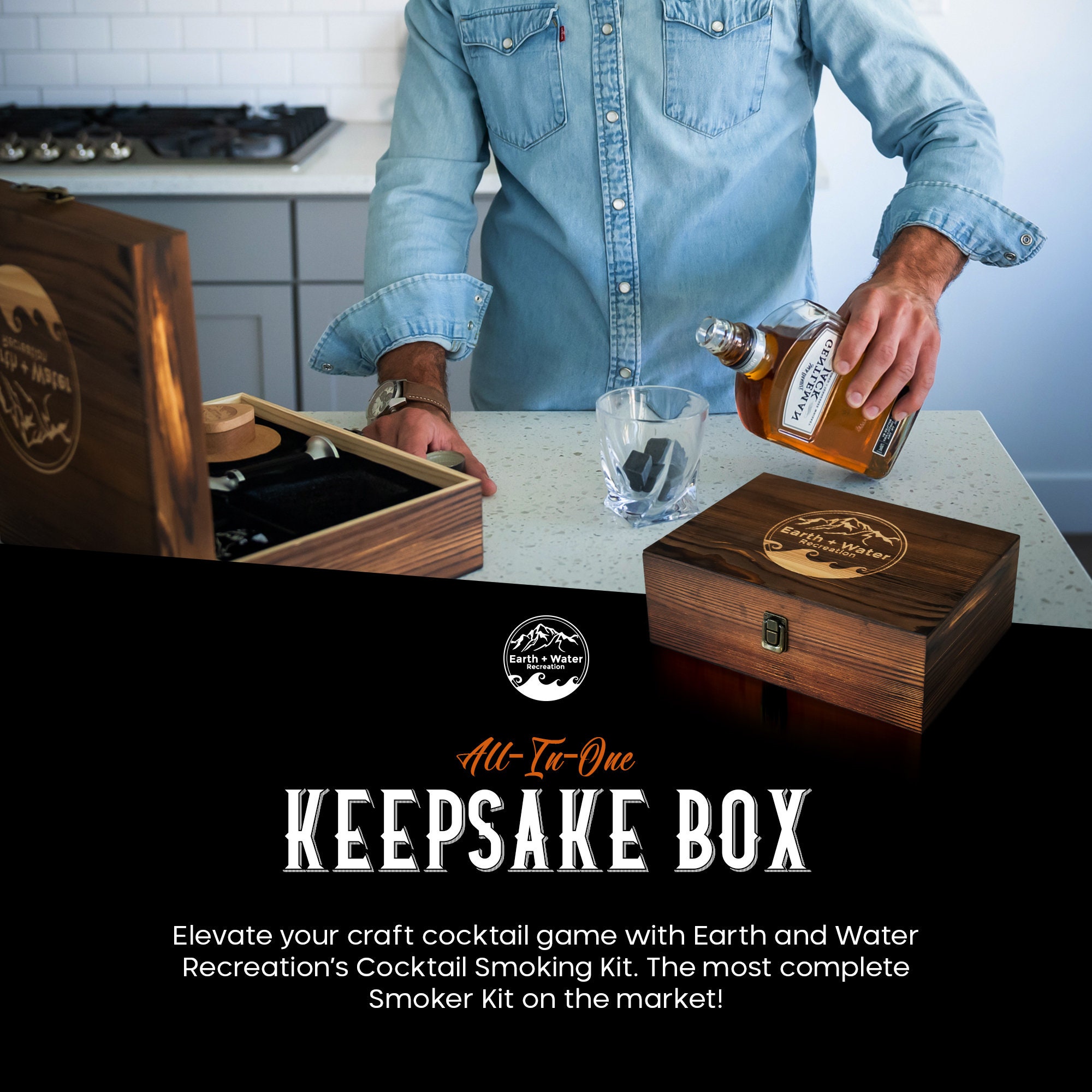 Earth + Water Recreation Cocktail Smoker Kit - Etsy