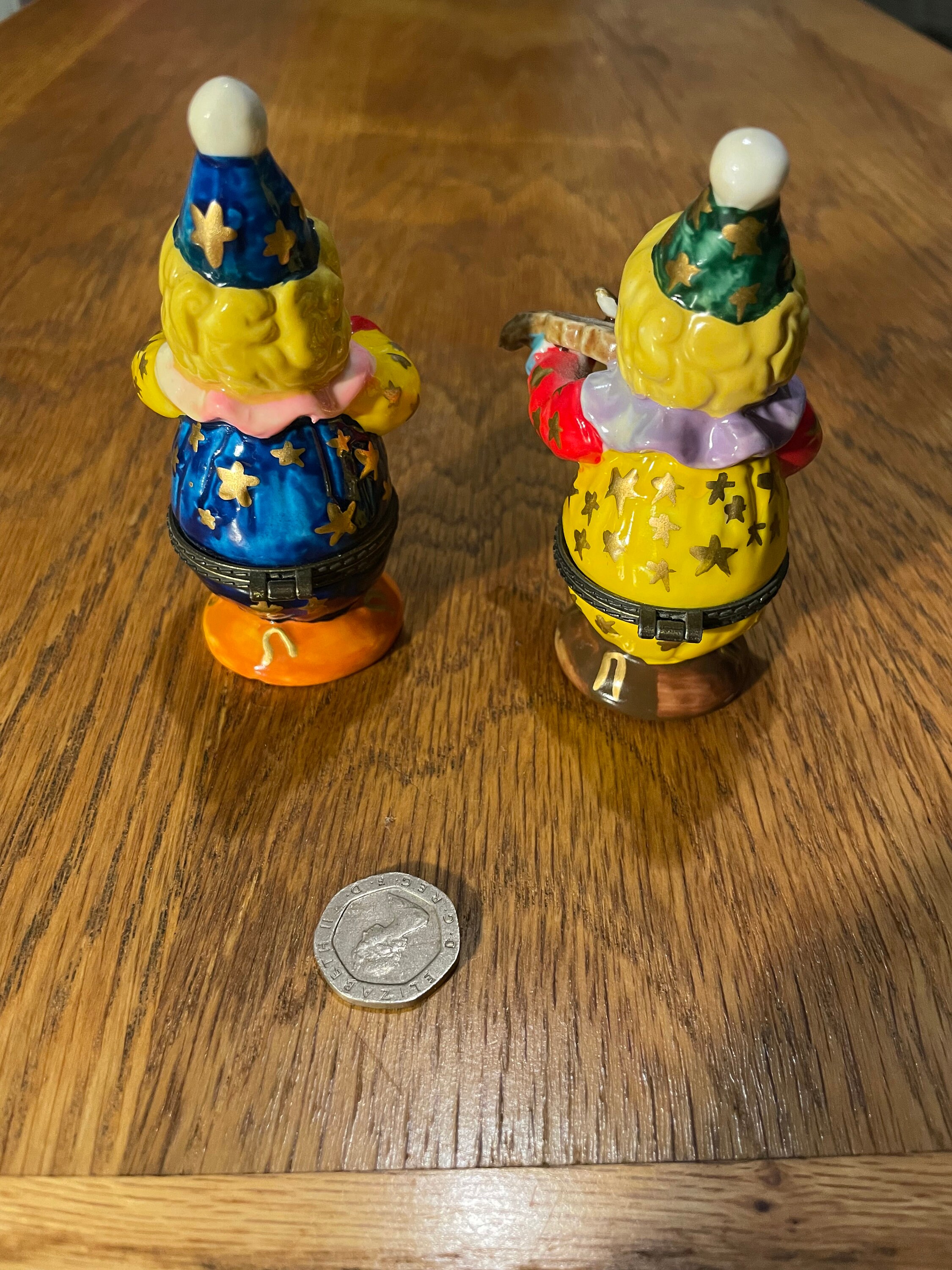 Maruri Masterpiece Vintage Baby Clown Figurine Jewellery Pot Box Moped ...