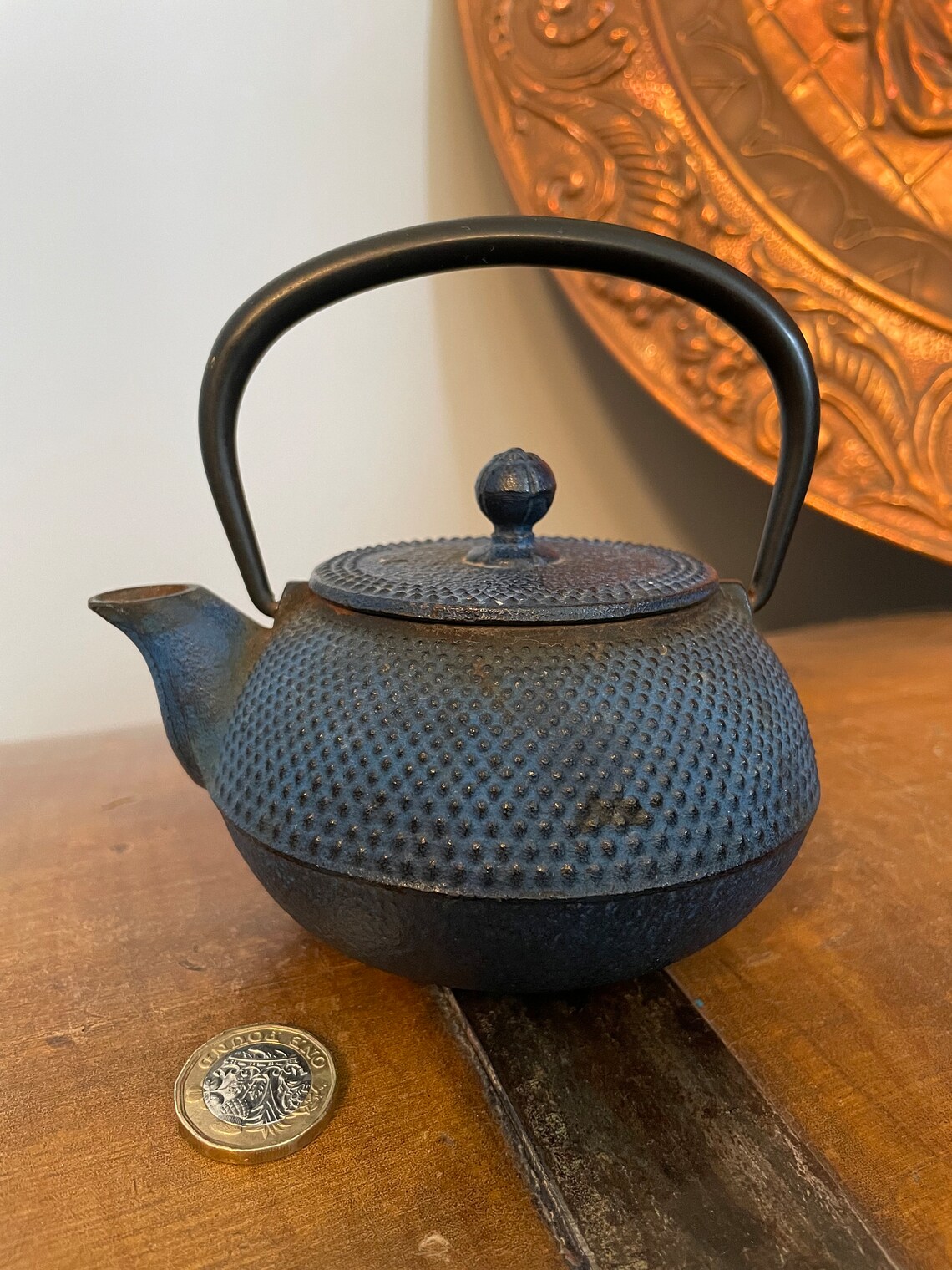 Vintage Japanese Nanbu Tetsubin Iron Kettle Teapot by Iwachu - Etsy