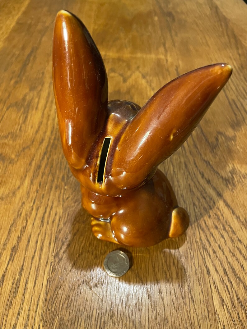 RARE Kitsch Rabbit Money Box With Googly Eyes, 1960s Price and ...