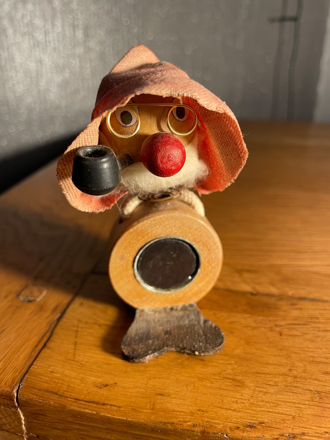 Kurt S. Adler Wooden Bobble Head 'nodder' / Desk Decor / Paperclip ...