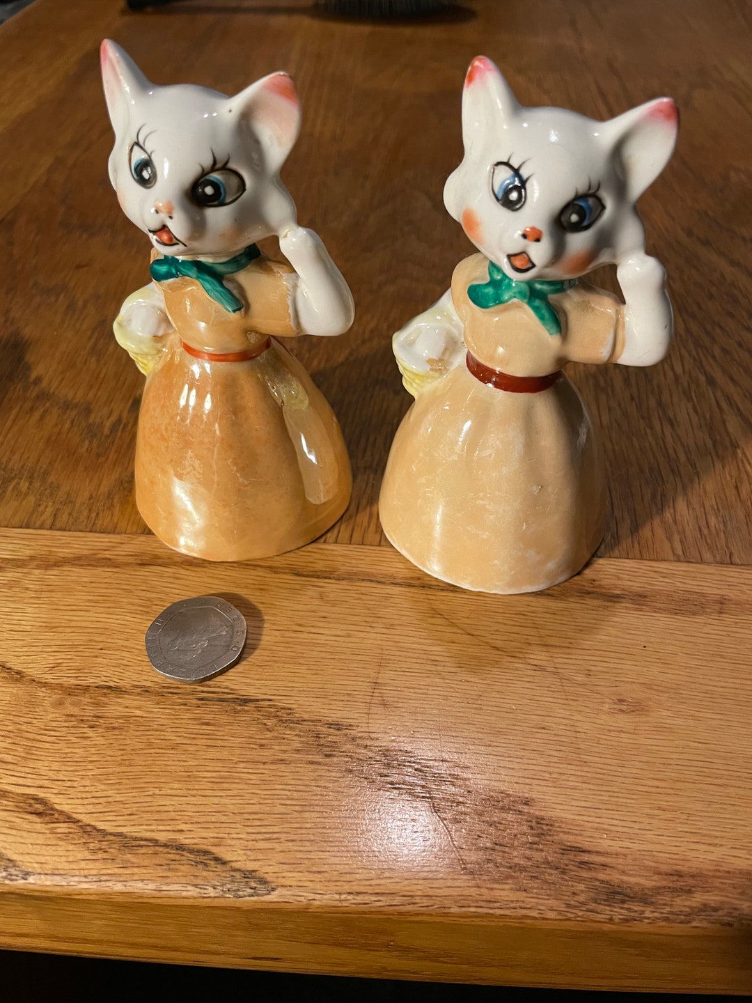 Vintage 1960s Kitsch Lustre Ware Ceramic Cat Bell - Etsy