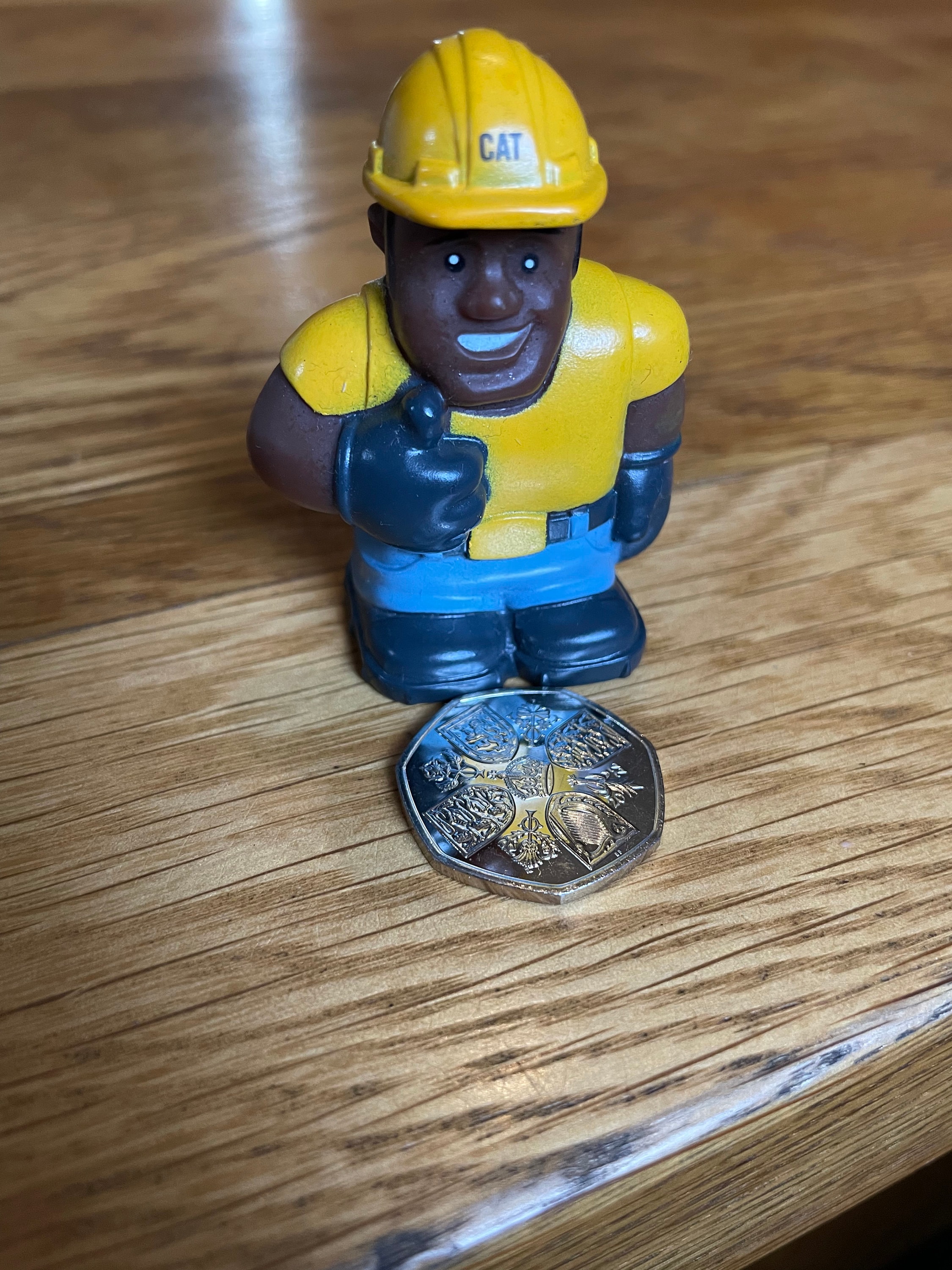 CAT Caterpillar Construction Worker Figure Toy - Etsy