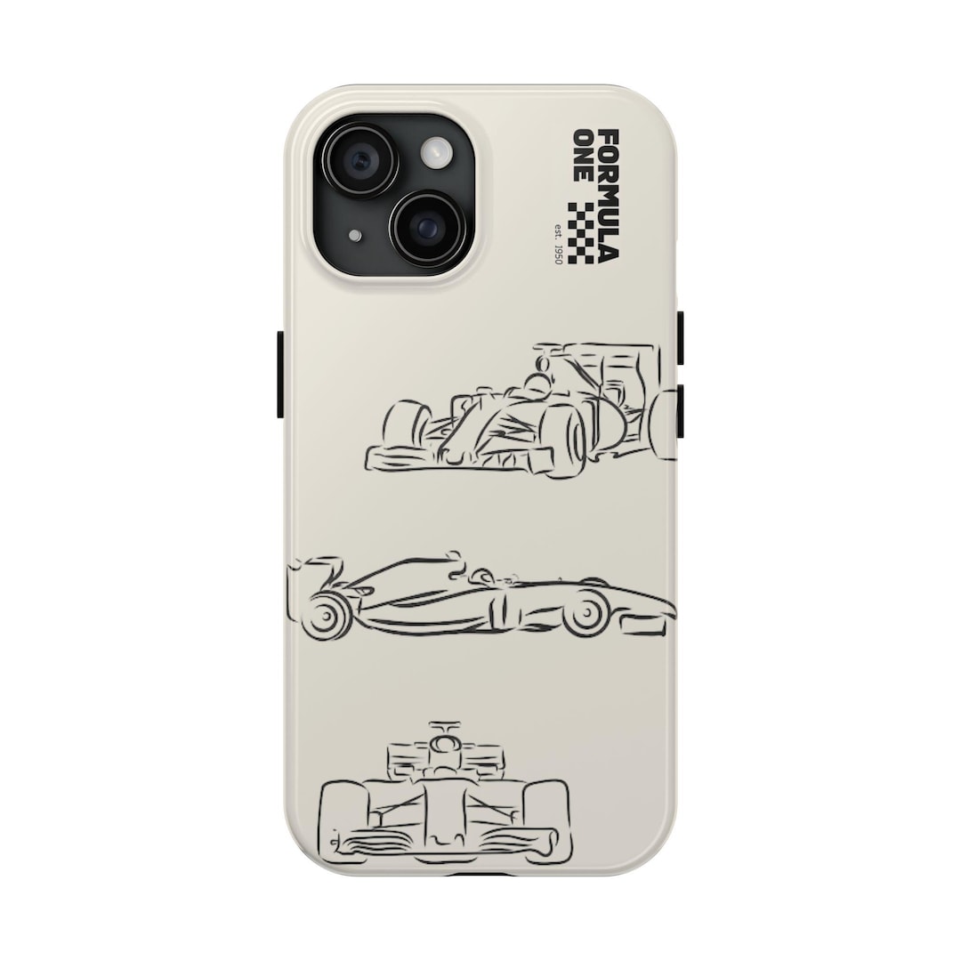 Formula 1 Phone Case: Black & White Racing Car Design - Etsy