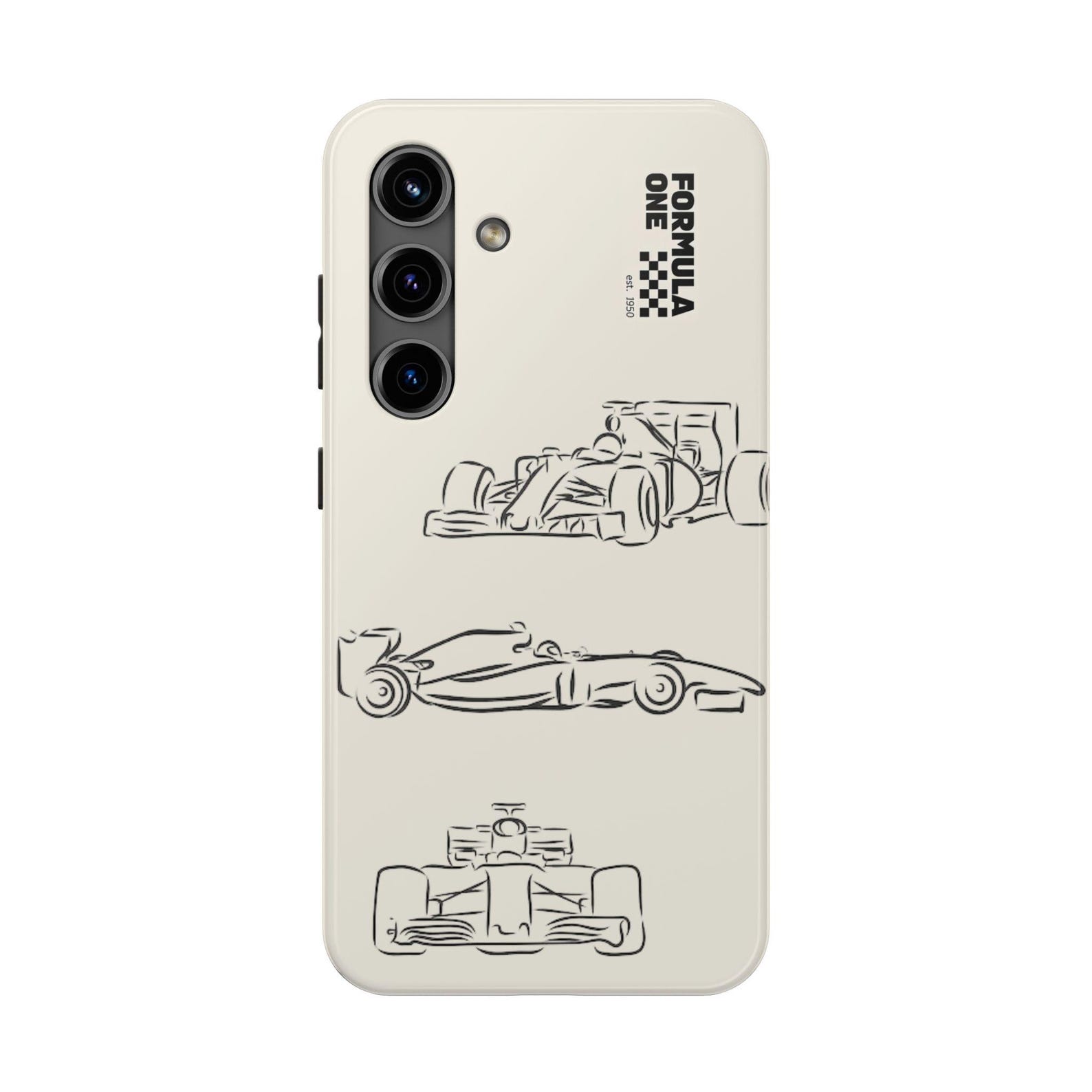 Formula 1 Phone Case: Black & White Racing Car Design - Etsy