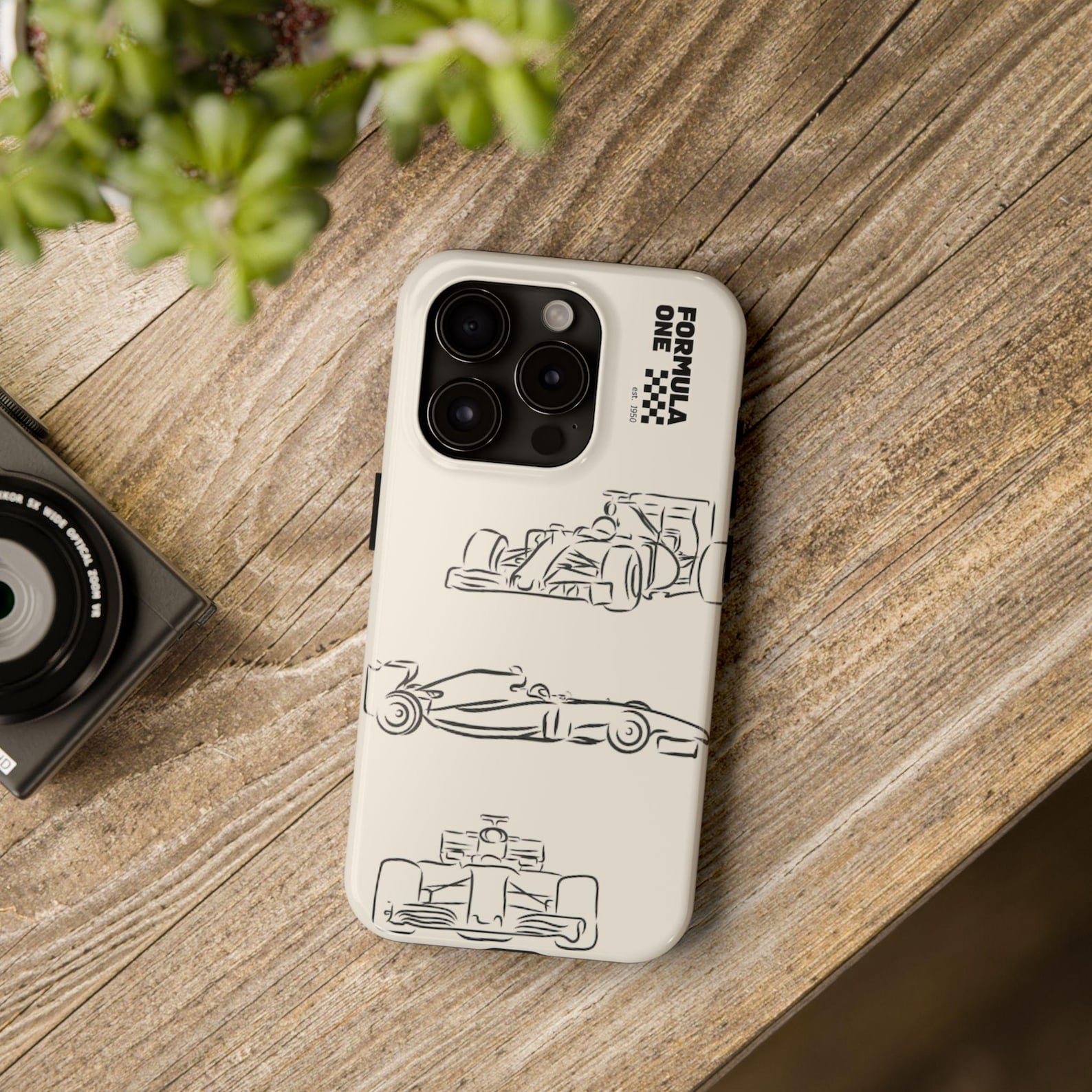 Formula 1 Phone Case: Black & White Racing Car Design - Etsy
