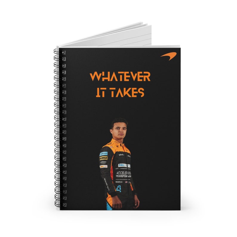 Lando Norris Notebook, Lando Journal, Mclaren, Formula 1, Formula One ...
