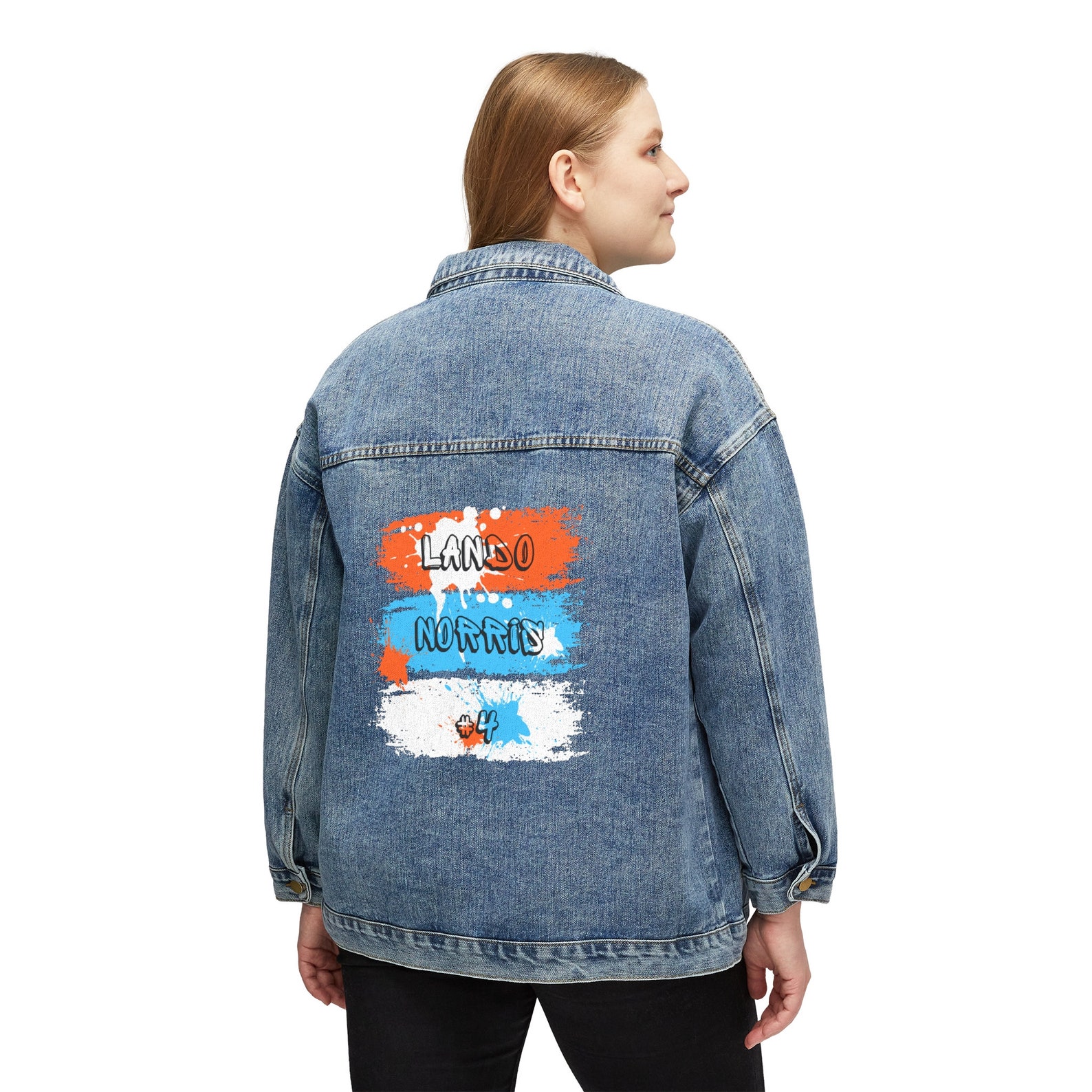 Lando Norris, Mclaren Formula 1, F1 Women's Urban Edition Denim Jacket ...