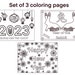 Set of 3 Coloring Pages- Chinese New Year, Year of the Rabbit, Lunar ...