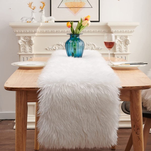 Faux Fur Table Runner - Etsy