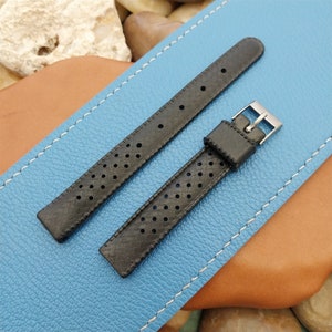 13mm Swiss SUB Dive Black Skindiver Strap Unused 1960s Vintage Watch ...