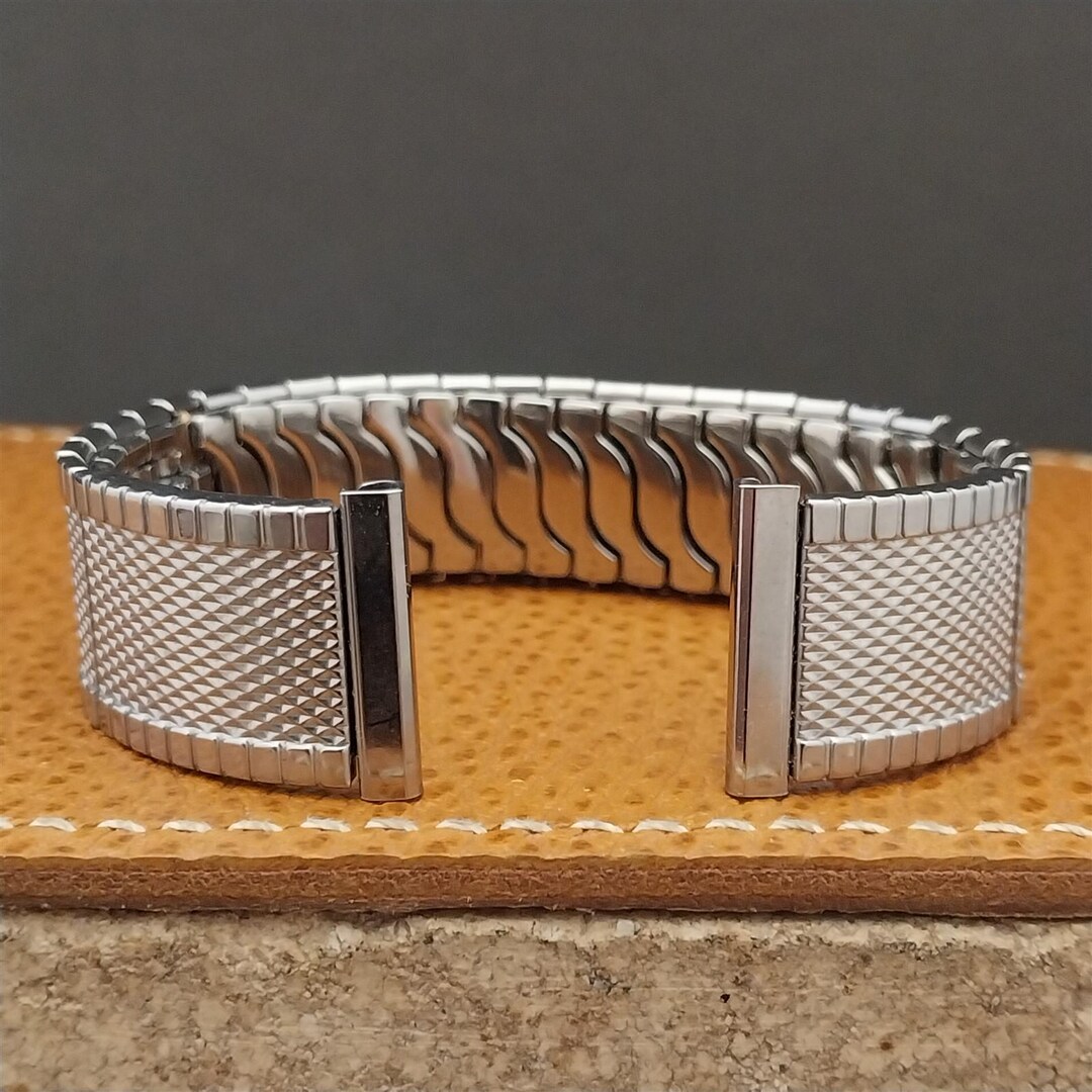 Vintage 19mm 18mm 17.2mm Gemex 1950s Stainless Steel Unused MCM Watch ...