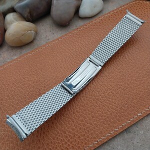 Vintage Bulova 19mm Stainless Steel Mesh Accutron Unused Nos Watch Band ...