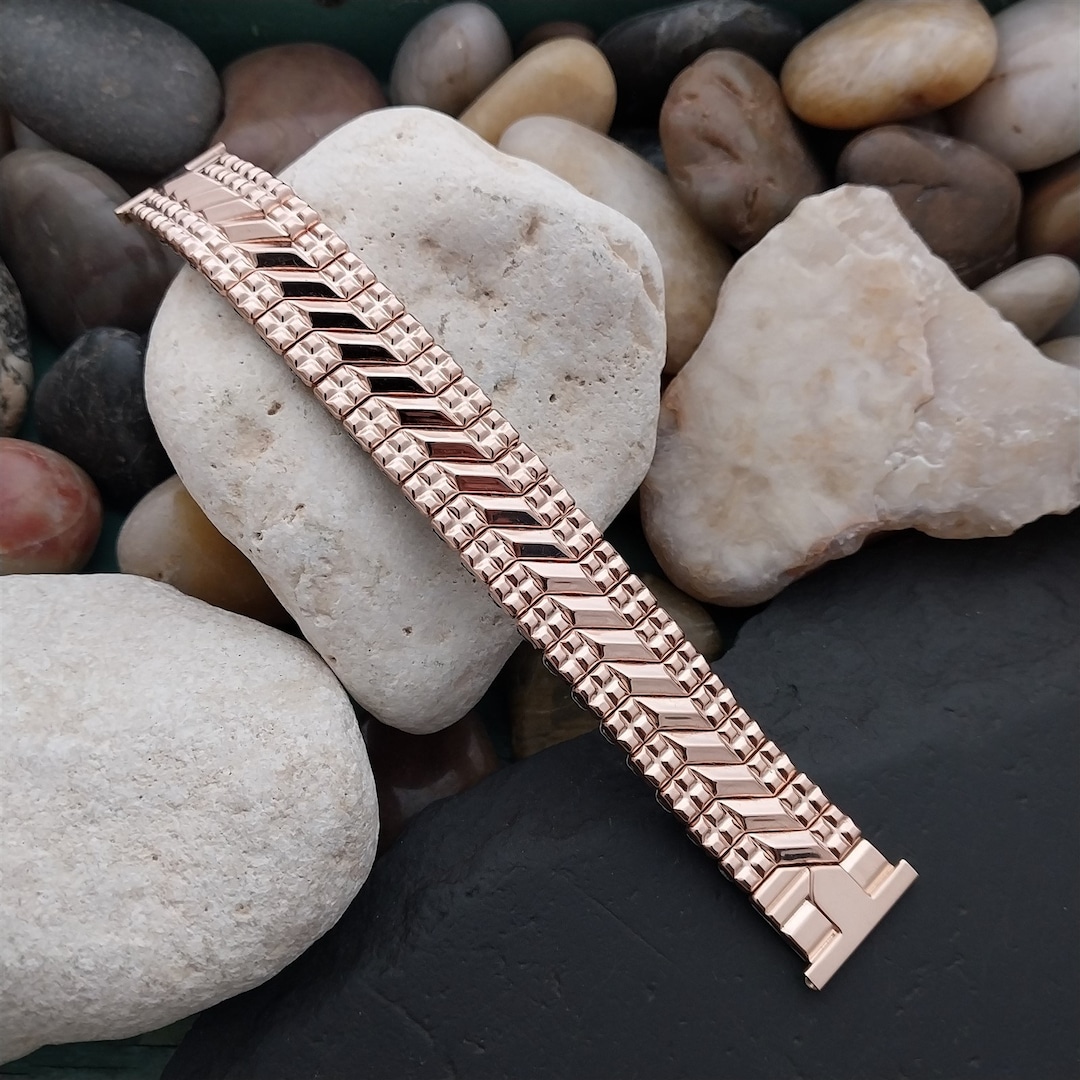 Rose Gold Filled Rgp 1940s Morays Classic Stretch Unused Nos Vintage ...