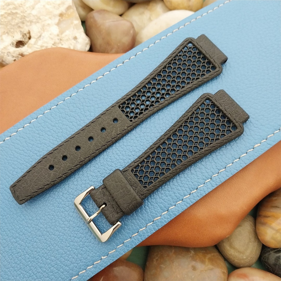 18mm Rally Diver & ACIER Buckle Playa Swiss Unused Nos 1970s Vintage ...