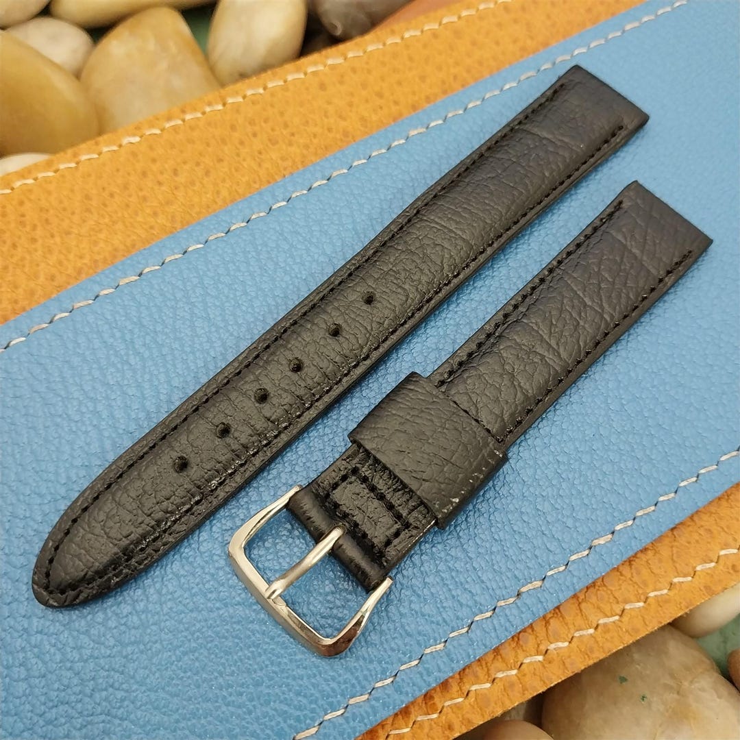 Vintage 5/8 1-keeper Black Calf Leather Mormac 1960s Nos Unused Watch Band - Etsy