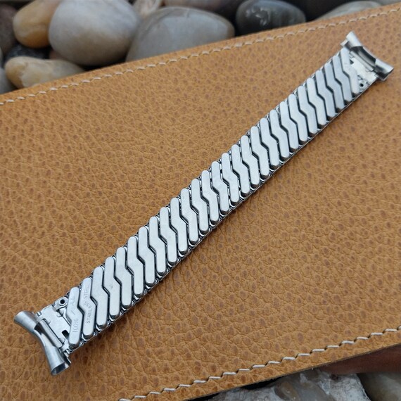 19mm Scott Stainless Steel DeLuxe nos 1970s Vintage W… - Gem