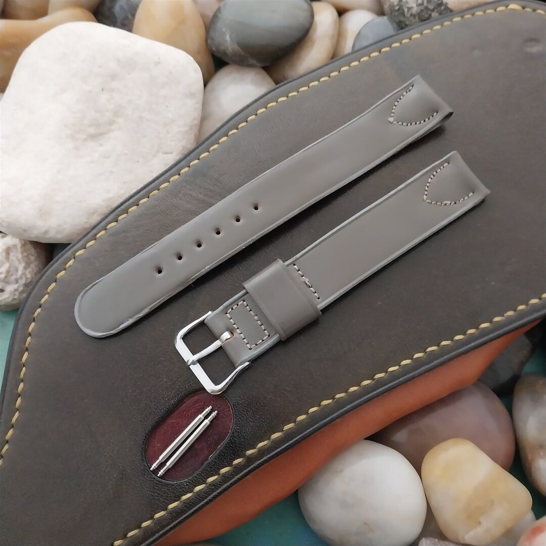 Elgin A-11 Buckle & Long Gray Shell Cordovan 5/8 Unused 1950s Vintage ...