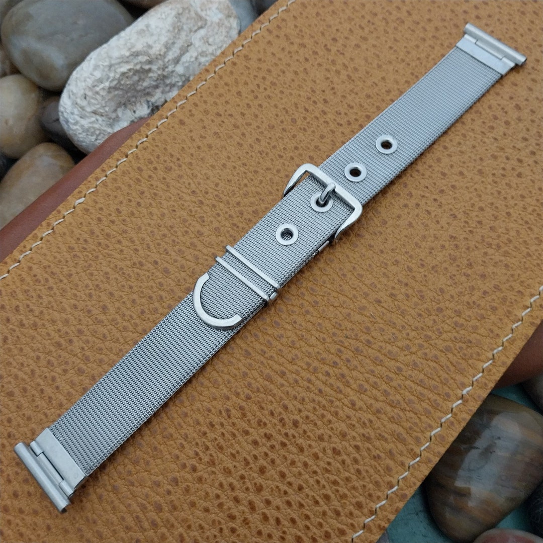 Forstner USA Stainless Steel Mesh Nos 1950s Vintage Watch Band 19mm ...