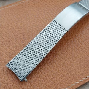 Vintage Bulova 19mm Stainless Steel Mesh Accutron Unused Nos Watch Band ...