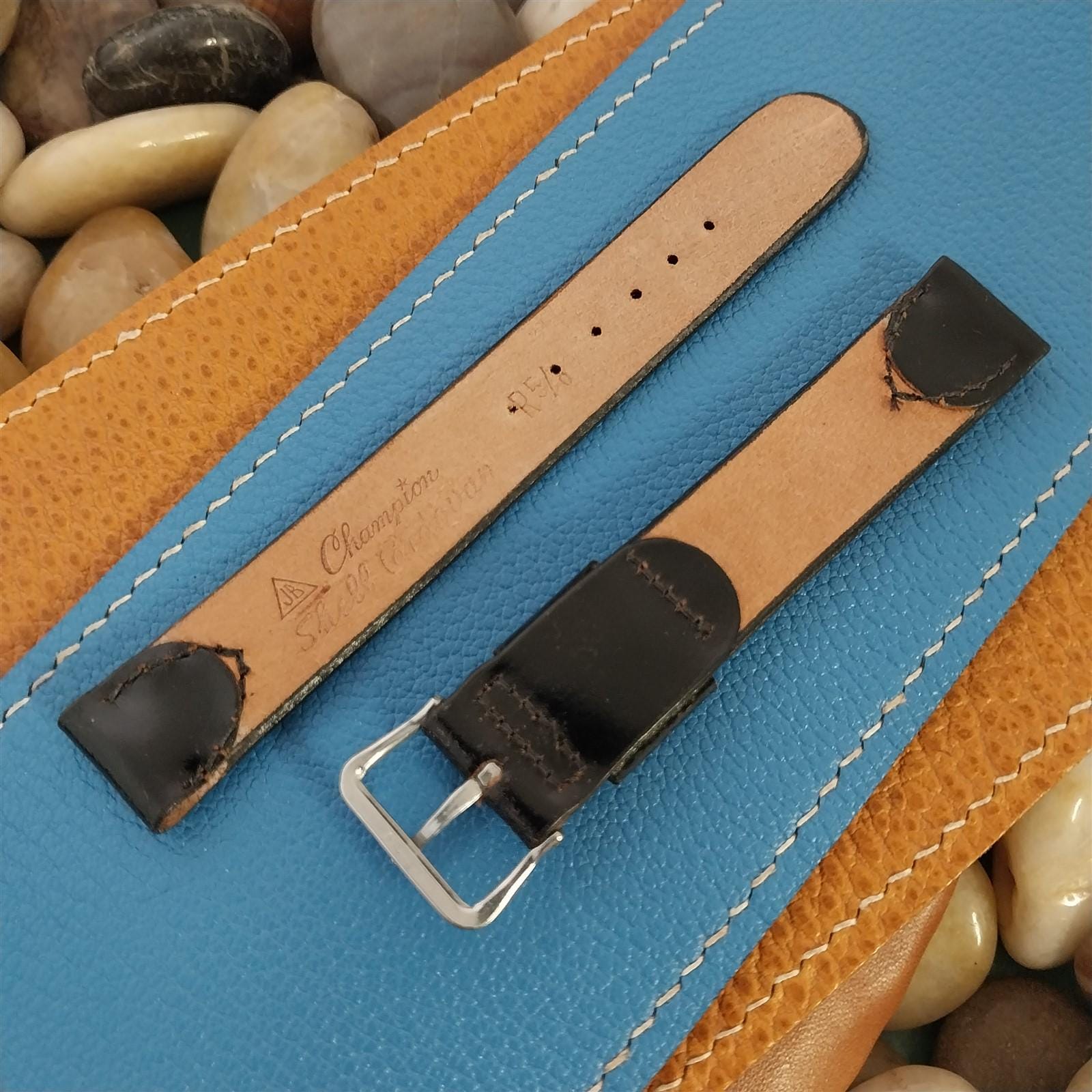 5/8" Shell Cordovan JB Champion 1950s Nos Vintage Watch Band & Elgin ...