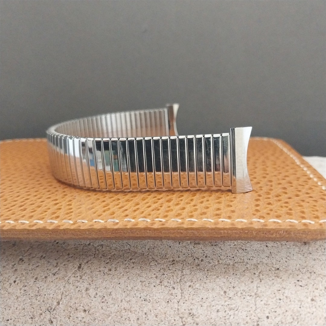 Forstner 19mm 18mm Stainless Steel Expansion 1950s Unused Vintage Watch ...