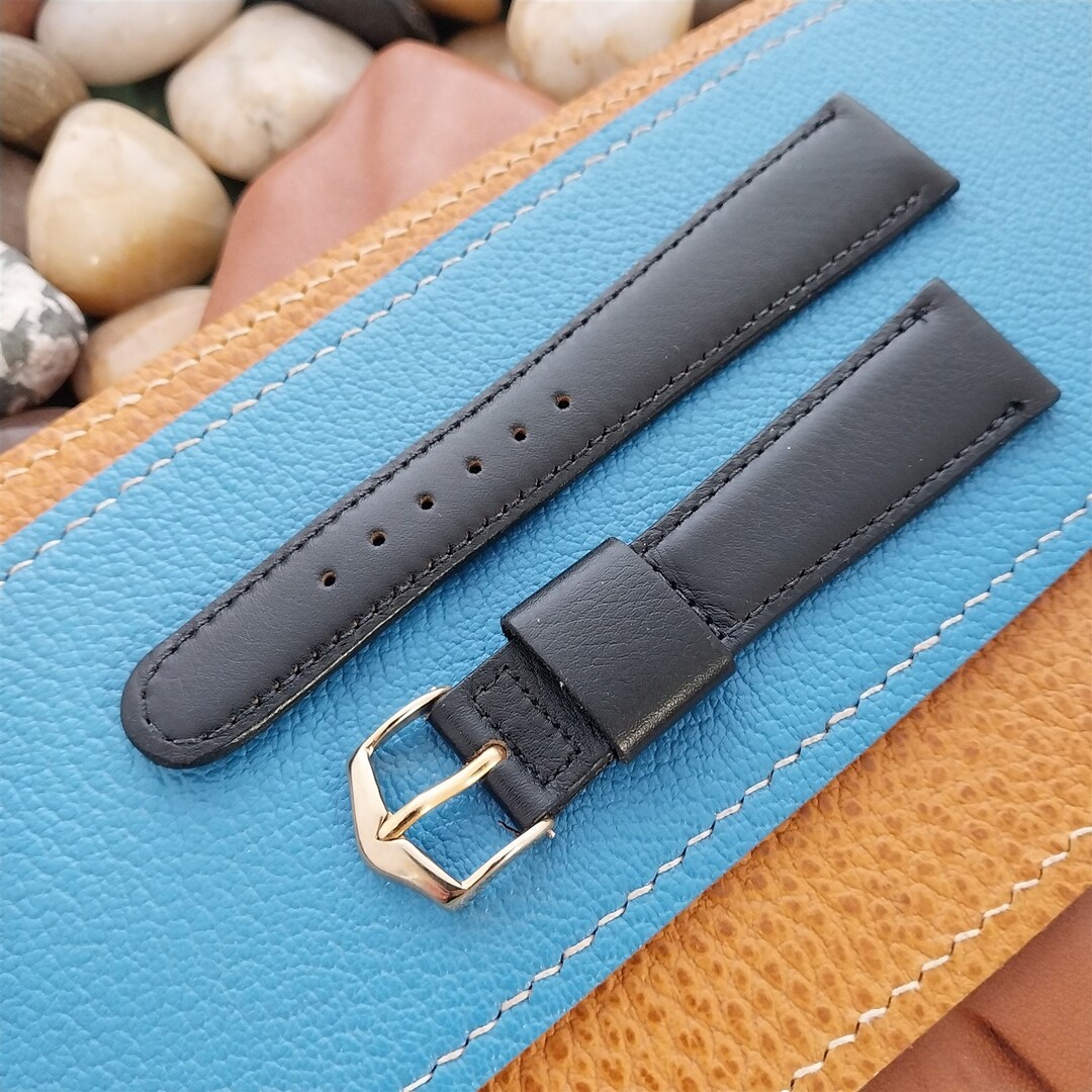 Vintage 3/4" JB Champion Scandia Calf Tapered 19mm/16mm 1960s Watch ...