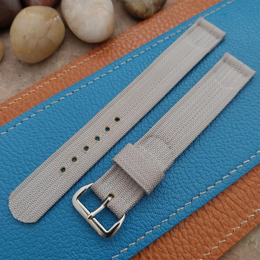 Vintage 1950s Long Gemex 16mm Gray Ribbed Nylon 2 Piece Unused Field ...