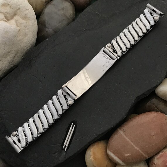 5/8" Benrus 1940s Stainless Steel & Sterling Silver n… - Gem