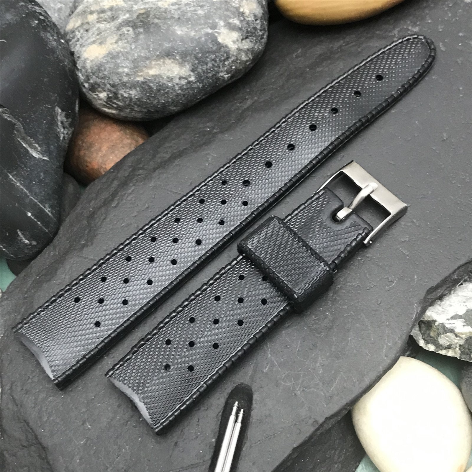 18mm SUB Swiss Perforated Tropical Diver Strap Unused 1960s - Etsy