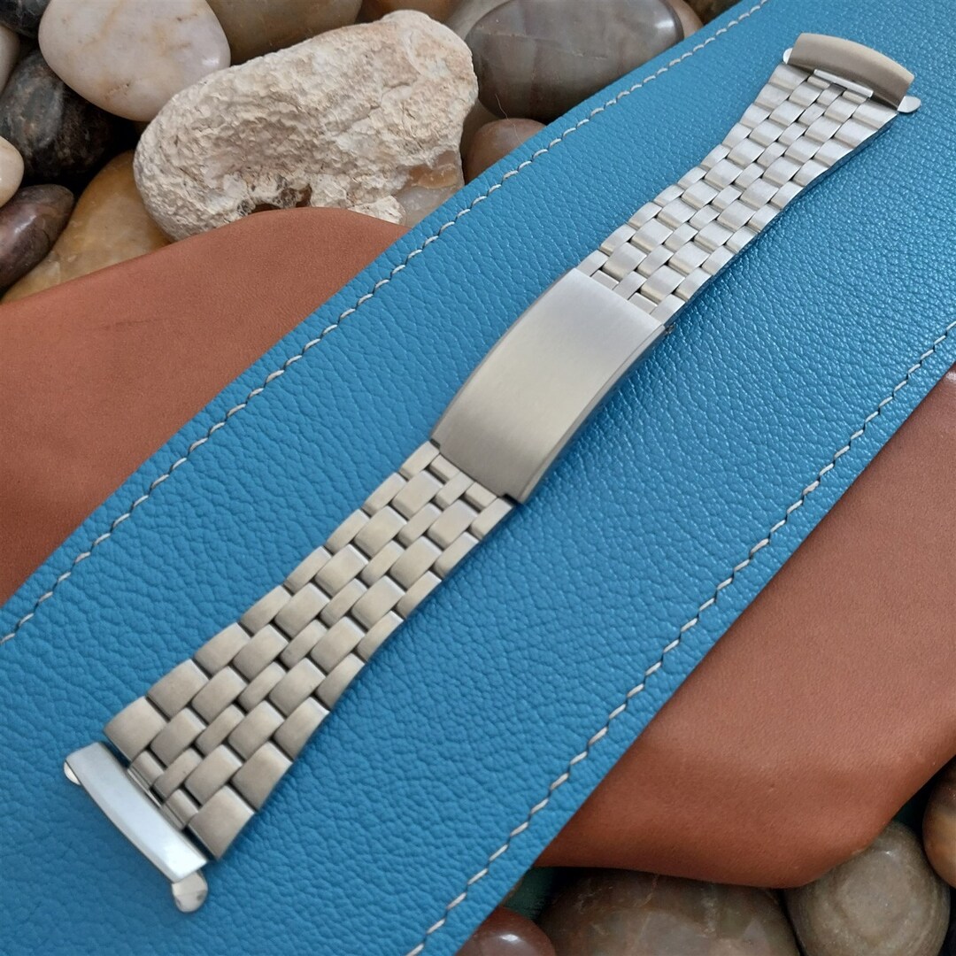 22mm 1960s-1970s Stainless Steel Classic Unused Nos Vintage Watch Band ...