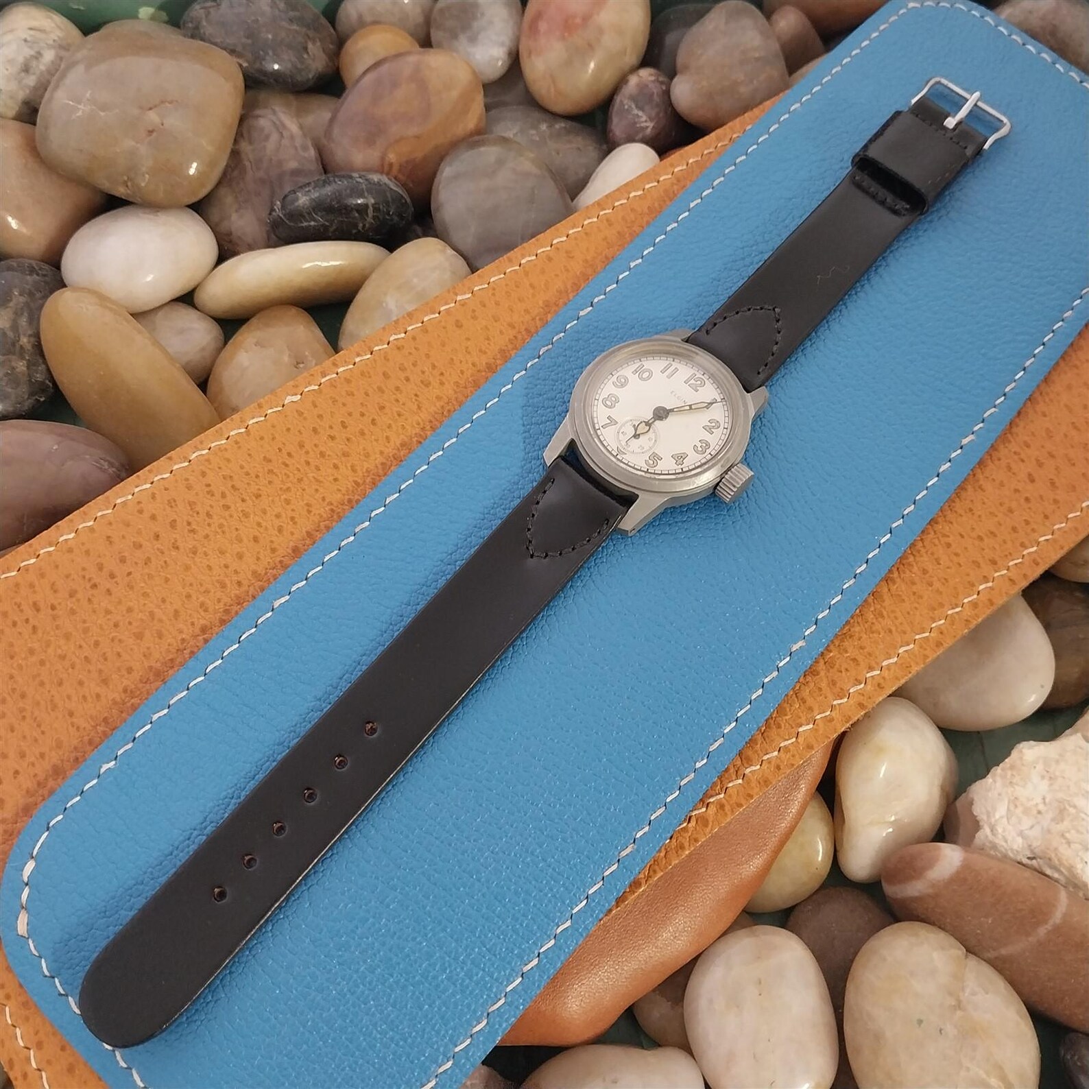 5/8" Shell Cordovan JB Champion 1950s Nos Vintage Watch Band & Elgin ...