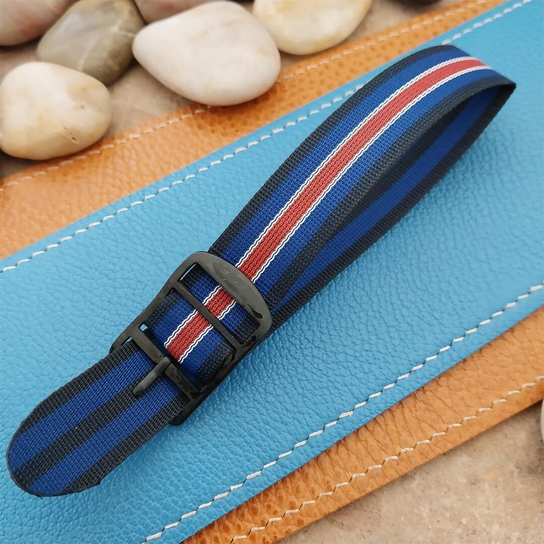 Vintage 18mm Perlon Reversible Classic Single Pass Unused Nos 1960s ...