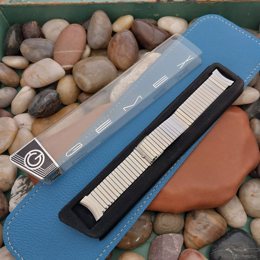 1950s Stainless Steel Gemex Fold-over Nos Vintage Watch Band 18mm 19mm ...