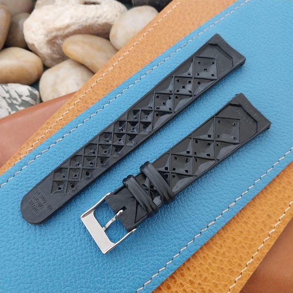20mm Skindiver Perforated Diver Strap 1960s Unused Vi… - Gem