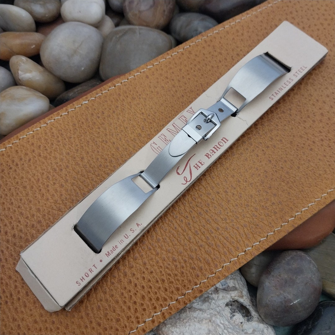 1940s Gemex Vintage Watch Band the Baron Unused Stainless Steel Classic ...
