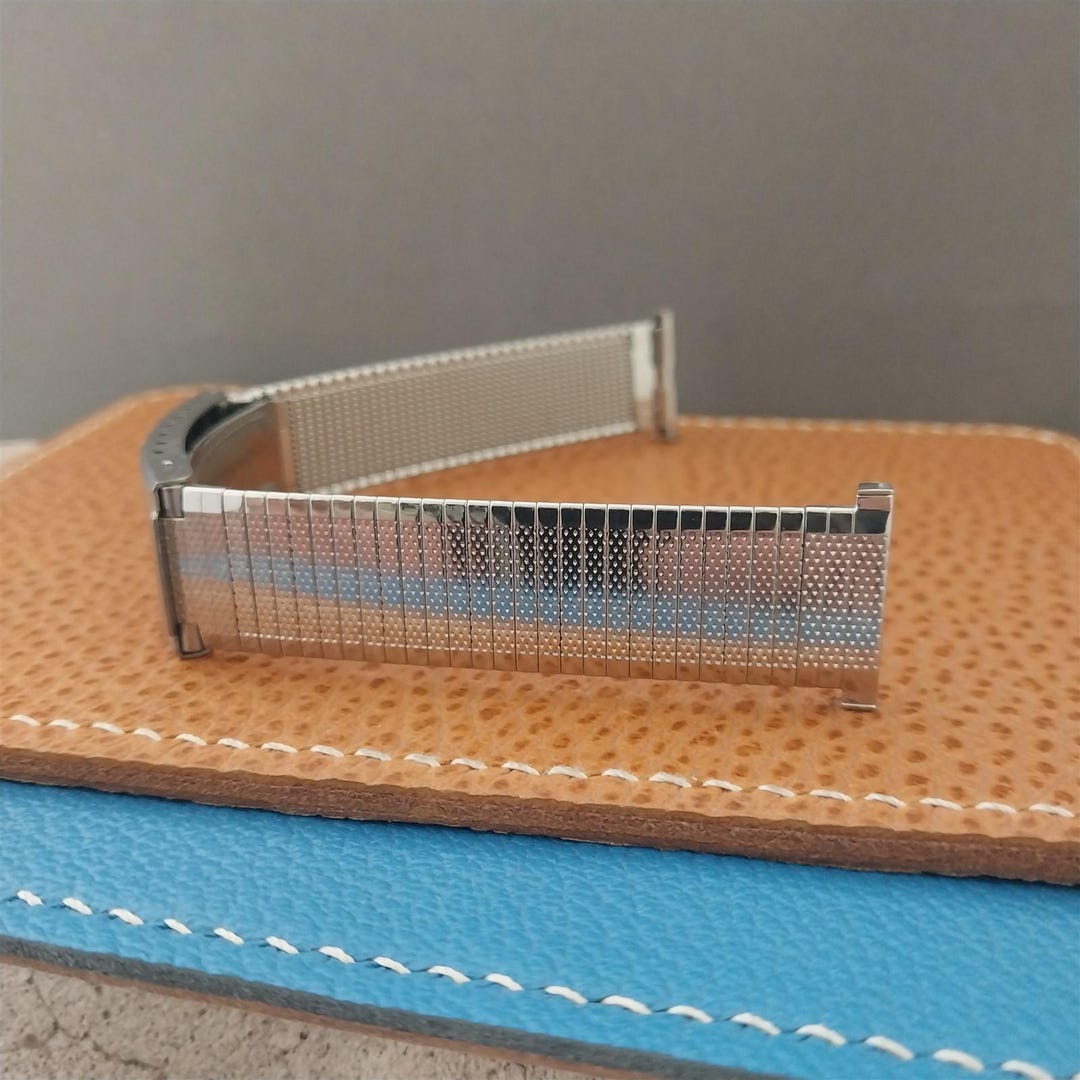 Vintage 19mm 18mm 17mm STL Stelux Classic Stainless Steel Unused Watch ...