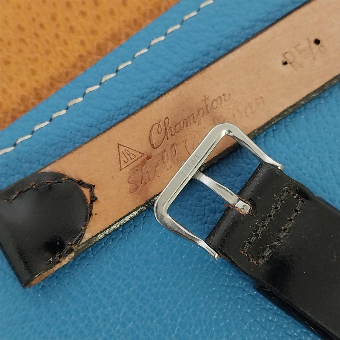 5/8" Shell Cordovan JB Champion 1950s Nos Vintage Watch Band & Elgin ...