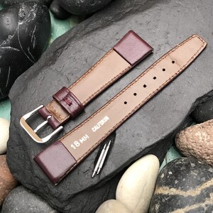 18mm Wire Lug Military Mormac Classic Leather Unused Nos Vintage Watch ...