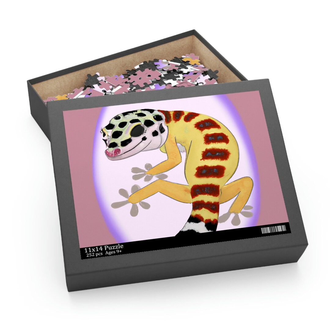 Cool Leopard Gecko Lizard Puzzle - Etsy