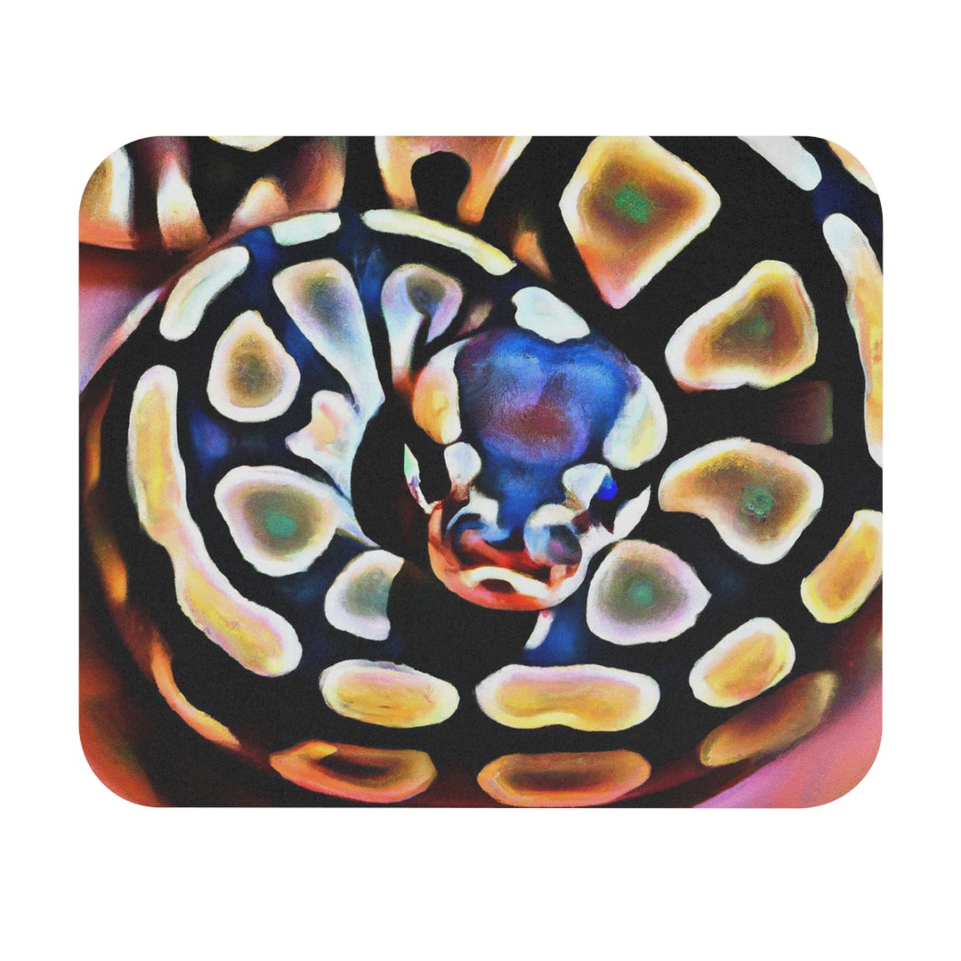 Cute Ball Python Snake Mouse Pad (rectangle) - Etsy