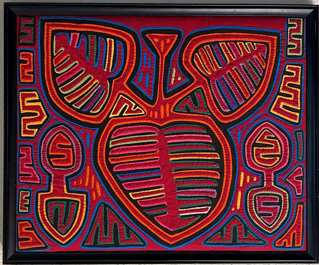 Exceptional and Authentic MOLAS. Indian Textile Tapestry of Kuna Women ...