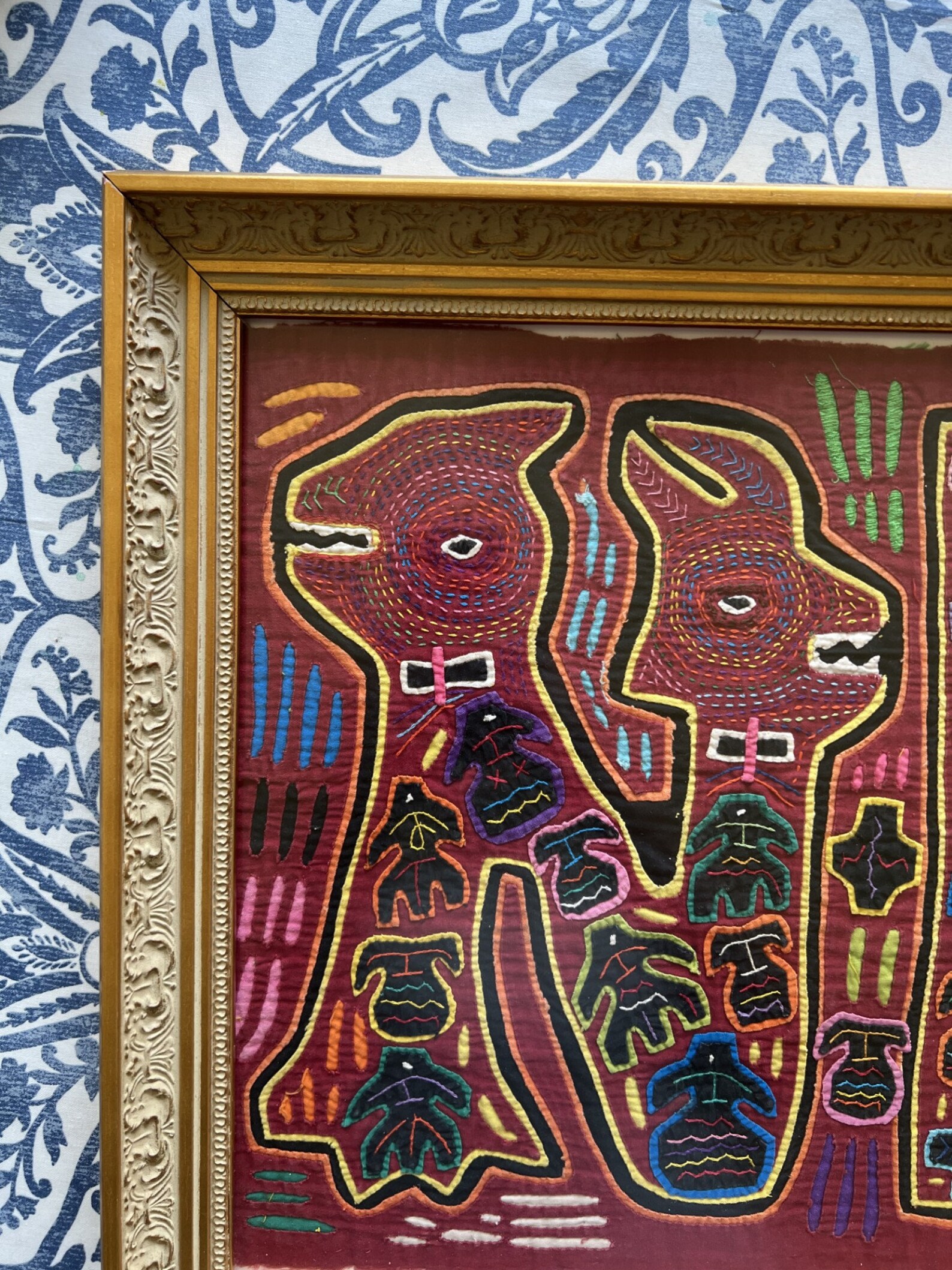 Beautiful MOLAS. Indian Textile Tapestry of Kuna Women From Panama ...
