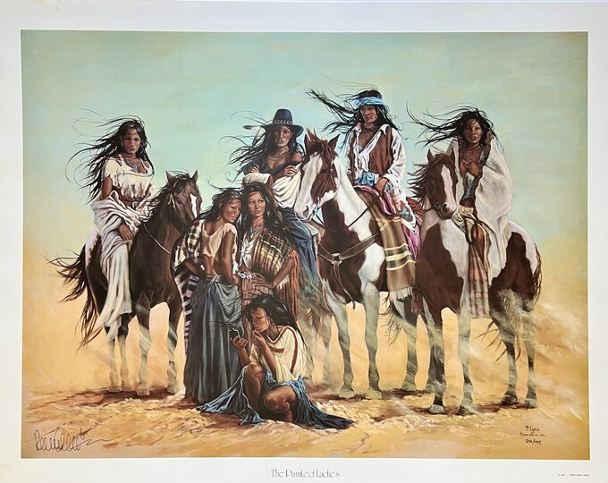 Rare Penni Anne Cross. the Painted Ladies. S/N. Vintage Litho. Signed ...