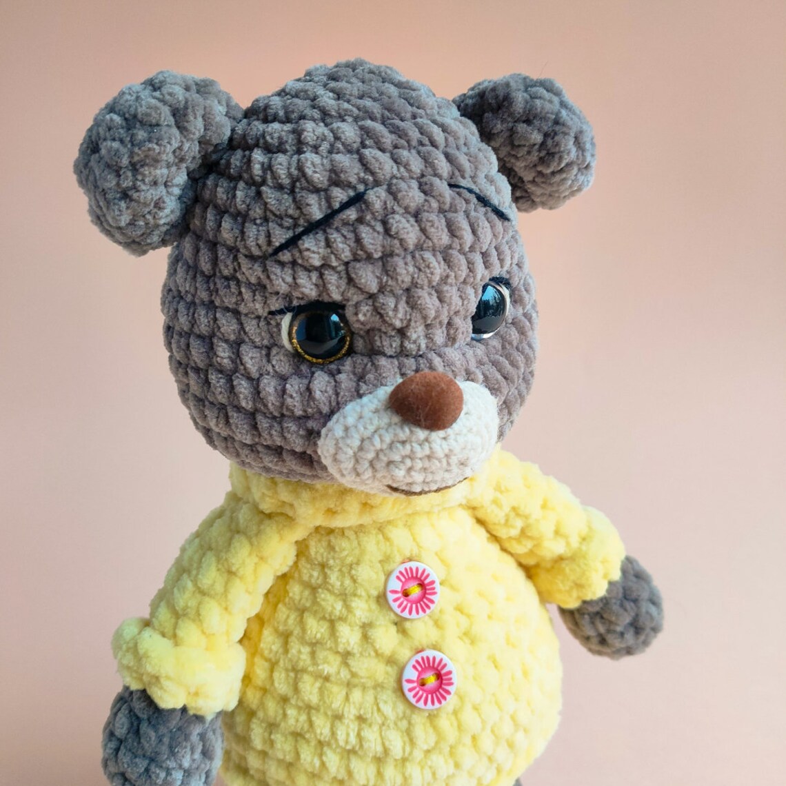 Teddy Bear for Baby Shower, Teddy Bear for Girl, Handmade Teddy Bear ...