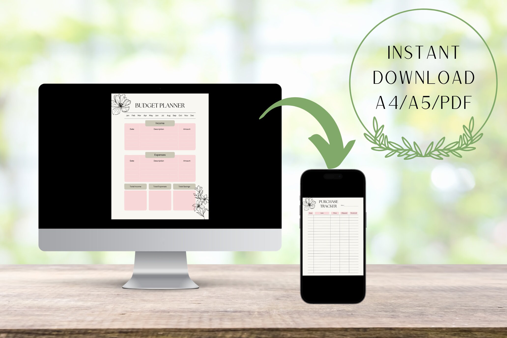 Budget Planner Digital Printable Budget Planner Budget Plan Bundle 8 ...