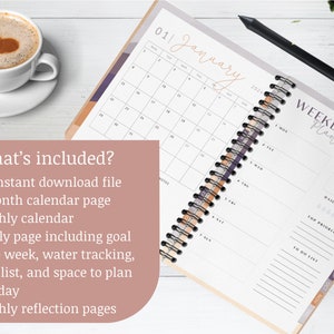 2024 Weekly Planner Digital Printable Weekly Planner Yearly Planner ...