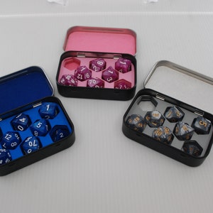 Customizable Dice Tin + Mystery Set of Dice- Single - Etsy