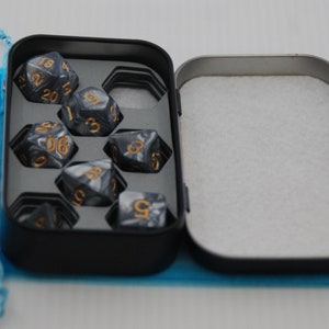 Customizable Dice Tin + Mystery Set of Dice- Single - Etsy